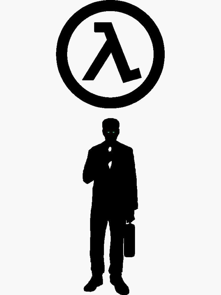 "G-Man Pixel Design" Sticker by CASHMON3T | Redbubble