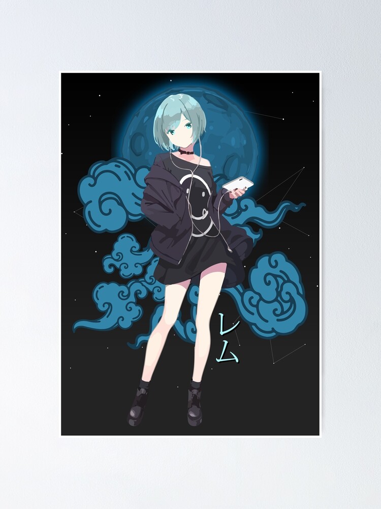 "Rem - Re Zero" Poster by reelanimedragon | Redbubble