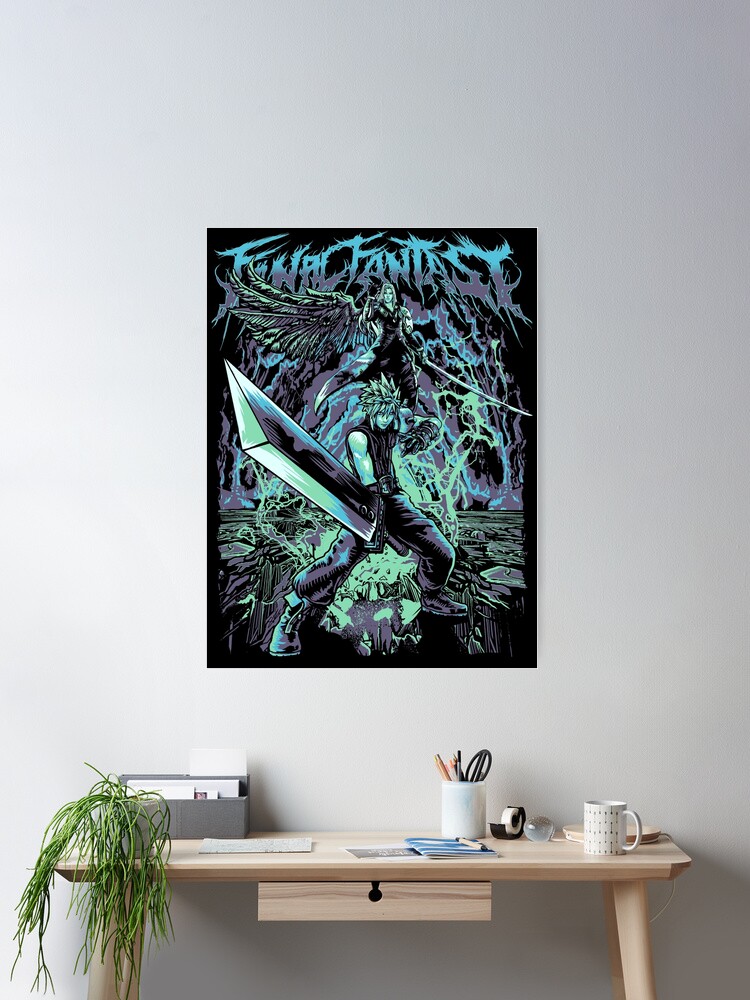 "Final Fantasy Fan Art" Poster for Sale by DeathcoreART2 | Redbubble