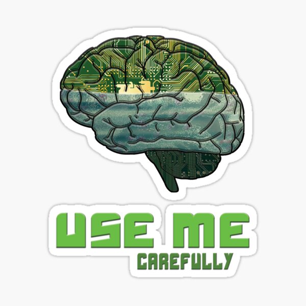 "Use Me Carefully" Sticker for Sale by StoneBluePlanet | Redbubble