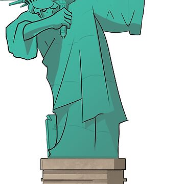 "DAB New York Liberty Statue of Liberty" Stickerundefined by motivcity ...