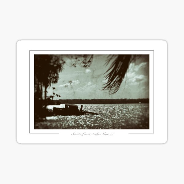 "Shipwreck on the Marowijne River, St Laurent du Maroni, French Guyana ...