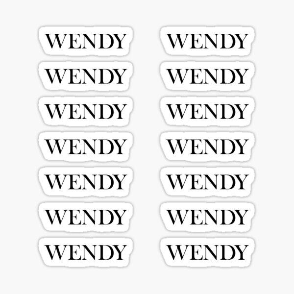 "WENDY Name Tiffany Blue" Sticker by Mamalead | Redbubble