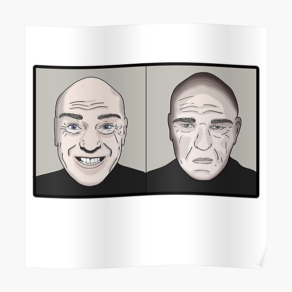 "Dean Norris Reaction Meme" Poster by Barnyardy | Redbubble
