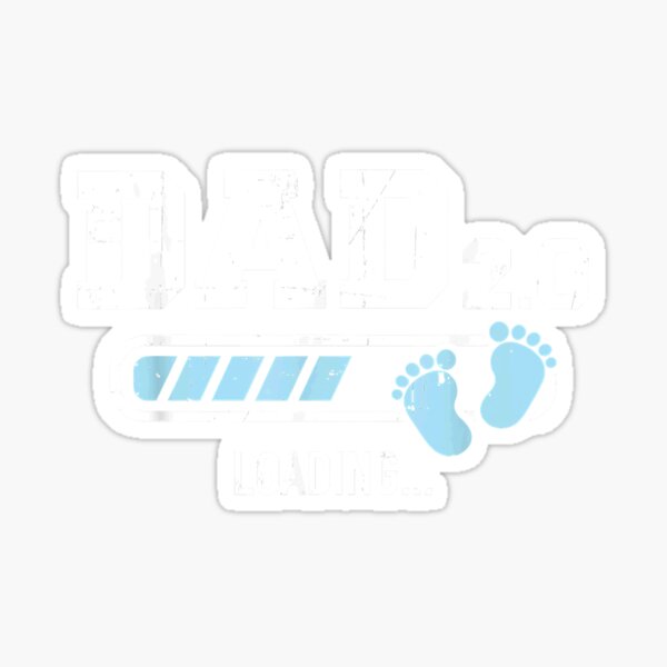 "2nd second time Dad loading bar baby announcement" Sticker for Sale by ...