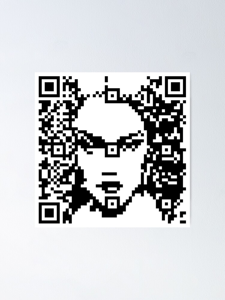 "portrait QR CODE" Poster by politeillusts | Redbubble