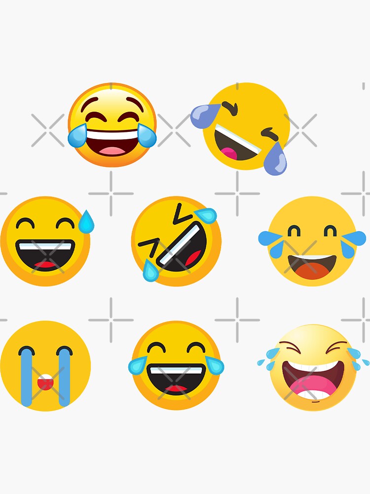 "Lachen Weinen Emoji, Emoji Combo, Weinen Lachen Emoji" Sticker von DaniBazz | Redbubble