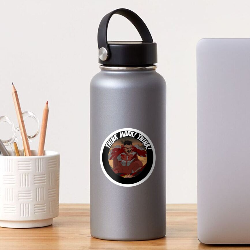 "Think Mark! Think! Omni-Man" Sticker by Okita-Fuyu | Redbubble