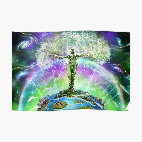 "Goddess Gaia Spiritual Awakening Visionary Psychedelic Cosmic DMT ...
