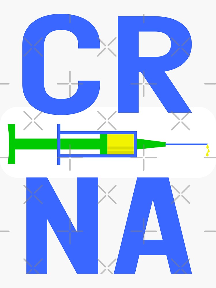 "CRNA Nurse Anesthetist" Sticker for Sale by new-wrk | Redbubble