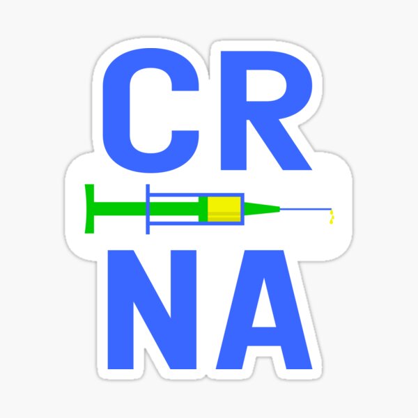 "CRNA Nurse Anesthetist" Sticker for Sale by new-wrk | Redbubble