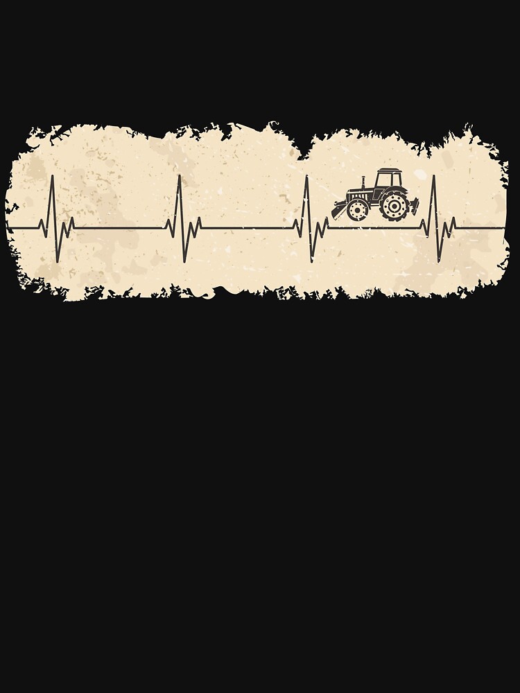 Tractor Heartbeat Tractor Pulse Tractor Farmer And Farmer T Shirt For