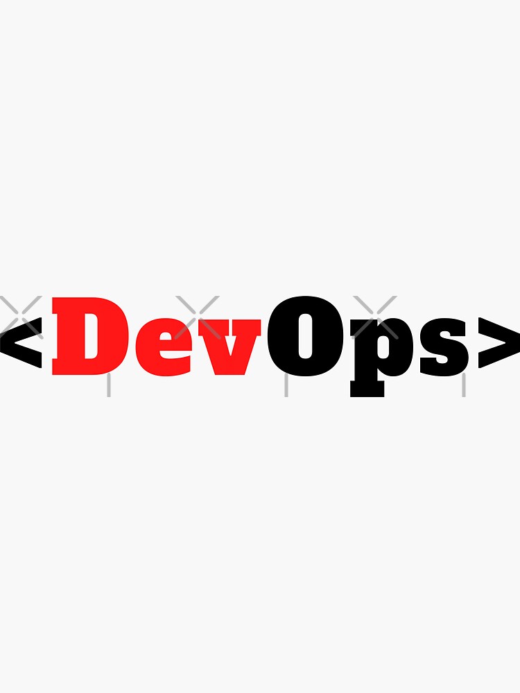 "DevOps inscription as code" Sticker by DevOps-it | Redbubble
