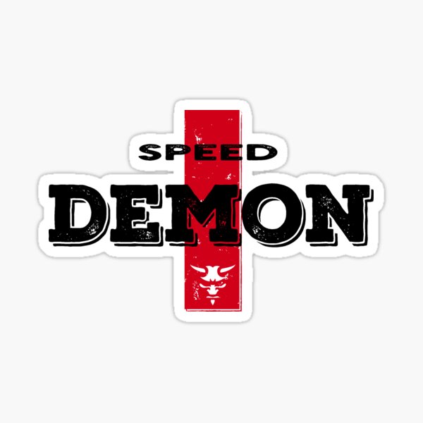 "Speed demon" Sticker for Sale by theodordecker | Redbubble
