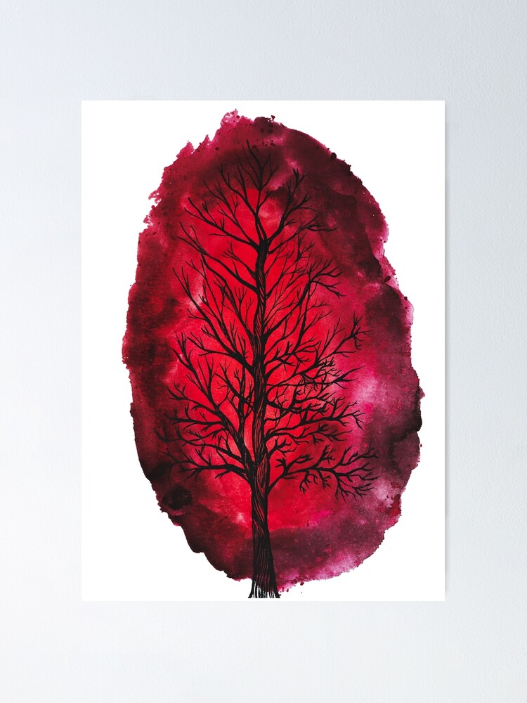 "Bleeding tree" Poster for Sale by Treelustration | Redbubble