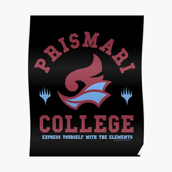 "Magic The Gathering Strixhaven Prismari School Motto" Poster by ...