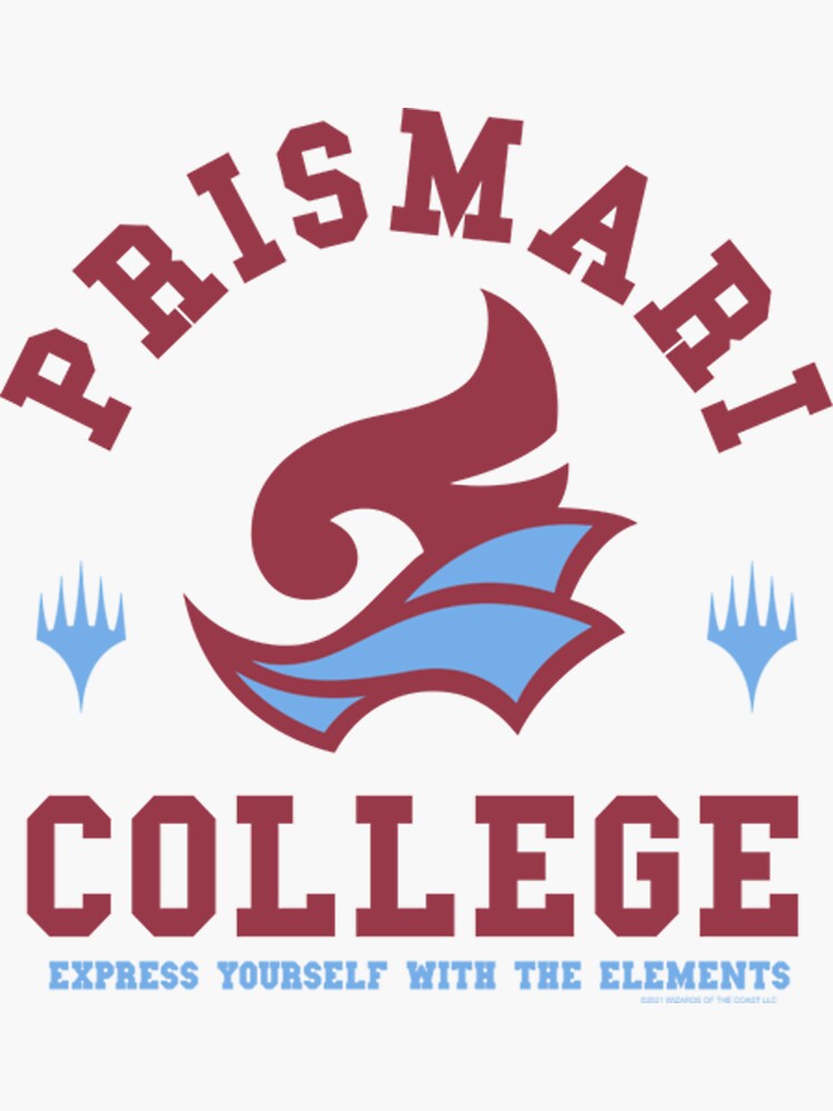 "Magic The Gathering Strixhaven Prismari School Motto" Sticker for Sale ...