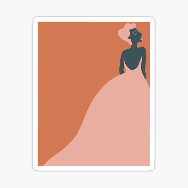 "Minimalist Lady Design" Sticker by NadyaEsthetic | Redbubble