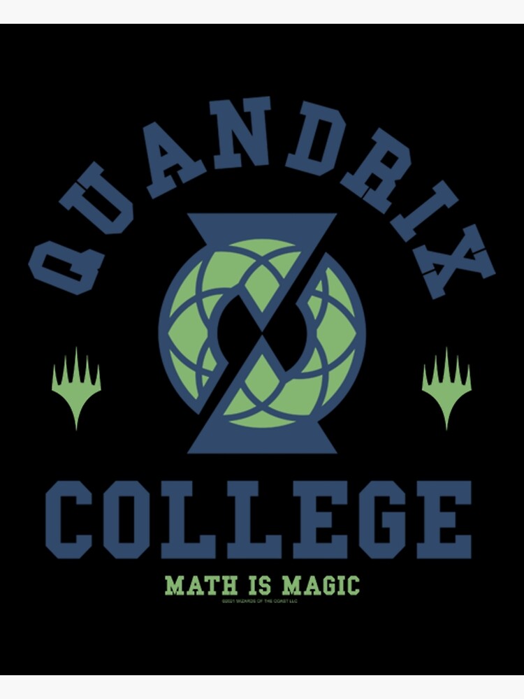 "Magic The Gathering Strixhaven Quandrix School Motto" Poster for Sale ...