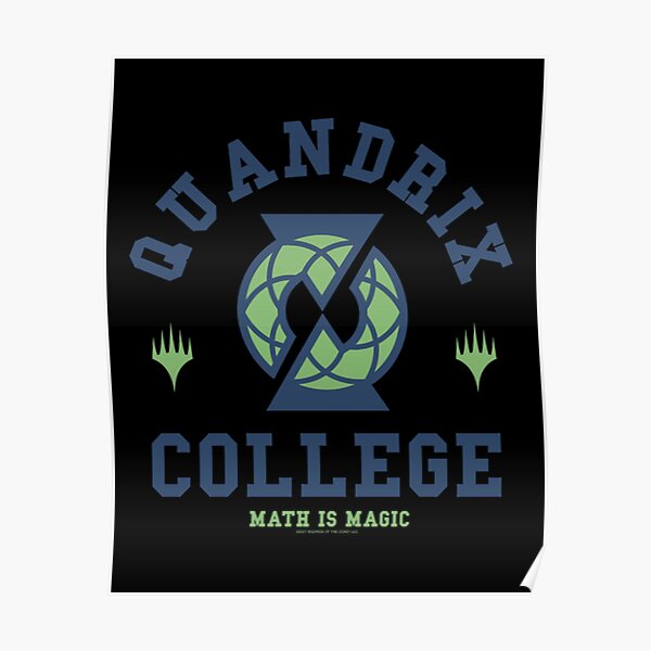 "Magic The Gathering Strixhaven Quandrix School Motto" Poster for Sale ...
