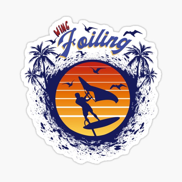 "Wing Foiling sky wing Geschenk" Sticker von Grimbart | Redbubble