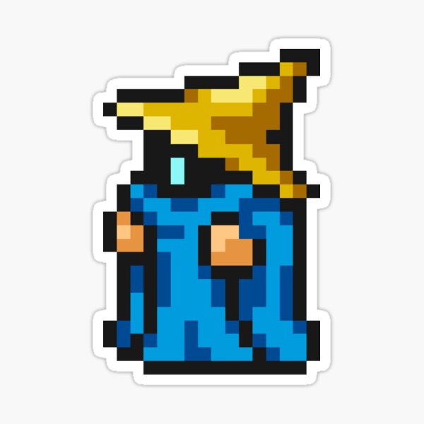 "Final Fantasy - Black Mage Sprite" Sticker by SpriteZone | Redbubble