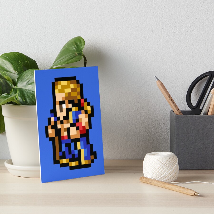 "Final Fantasy - Master Monk Sprite" Art Board Print for Sale by ...