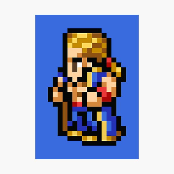 "Final Fantasy - Master Monk Sprite" Photographic Print by SpriteZone ...