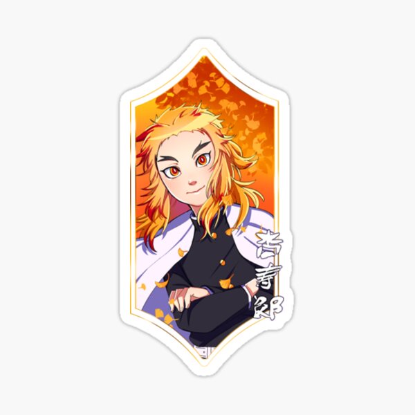 "Demon Slayer Kimetsu no Yaiba Demon Slayer - Rengoku Kyojuro" Sticker ...