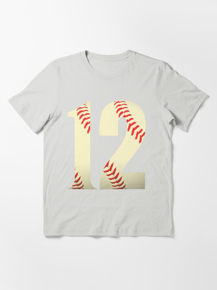 "Baseball number 12" T-shirt for Sale by Xhere | Redbubble | baseball t ...