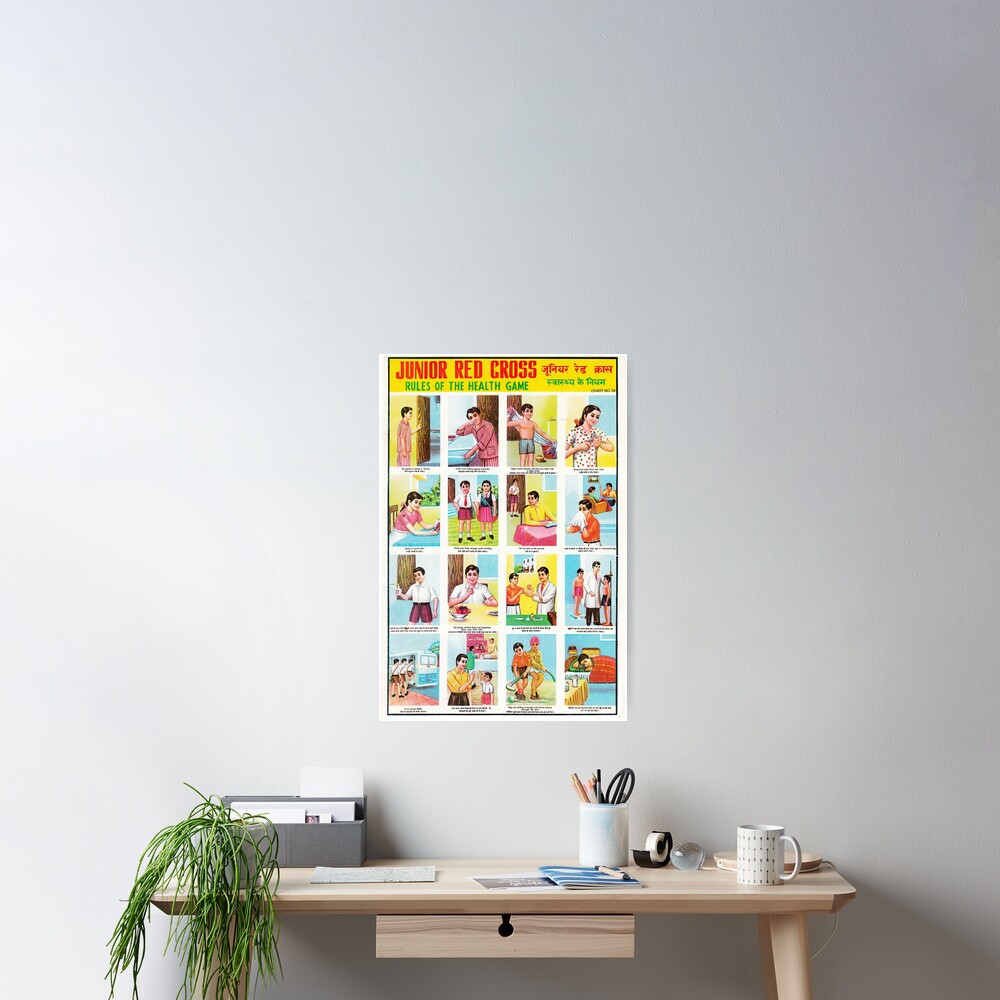 "Illustrated Chart From India - JUNIOR RED CROSS RULES OF THE HEATH ...