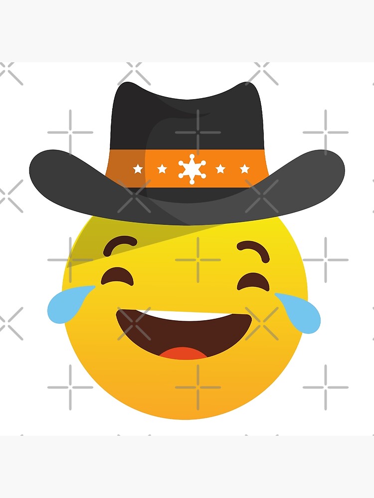 Póster «Laugh Crying Emoji: emoji de vaquero, combo de emoji, emoji de ...