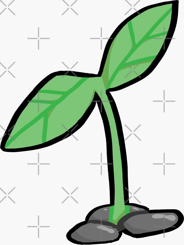 "Tiny Sprout" Sticker for Sale by Clairosene | Redbubble