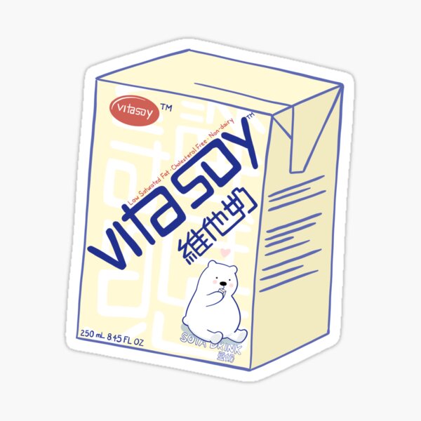 Stickers, Labels & Tags Cute Vitasoy x WeBareBears Soy Milk Drink ...