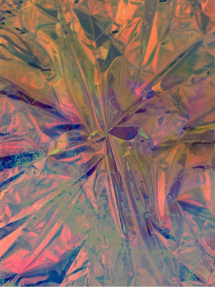 "Opalescent Wrapping waves texture, Iridescent Original Design" Sticker ...