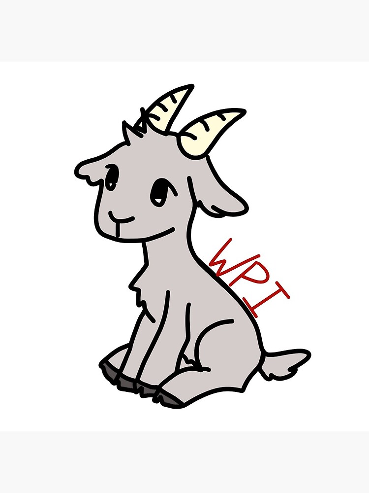 "WPI Baby Goat" Postcard for Sale by meeeeehughes | Redbubble