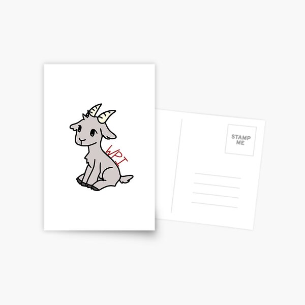 "WPI Baby Goat" Postcard for Sale by meeeeehughes | Redbubble