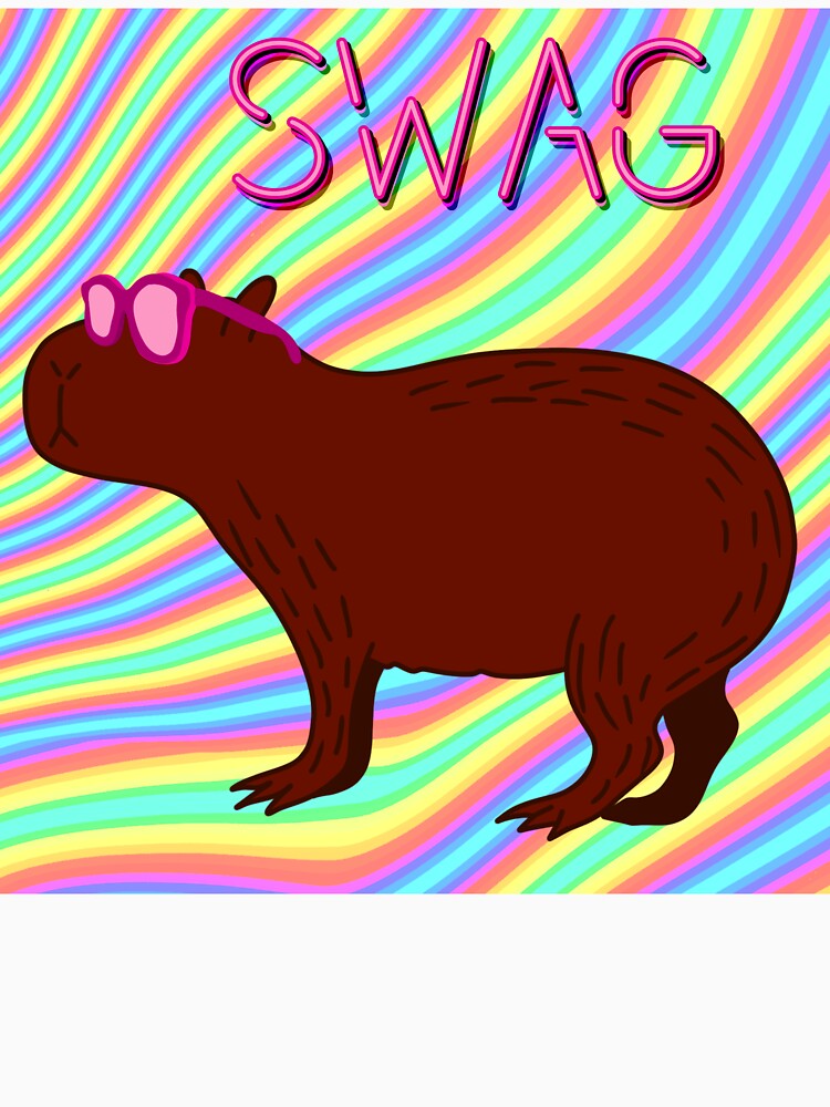 "Capybara Swag" T-shirt for Sale by ArcherAshleyArt | Redbubble ...