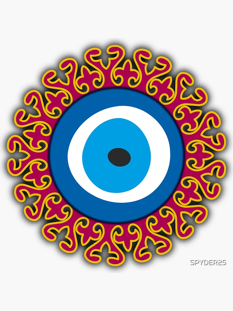 "Evil Eye Blue Bead (Protection against the Evil Eye Curse)" Sticker ...