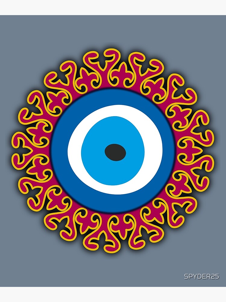 "Evil Eye Blue Bead (Protection against the Evil Eye Curse)" Art Print ...