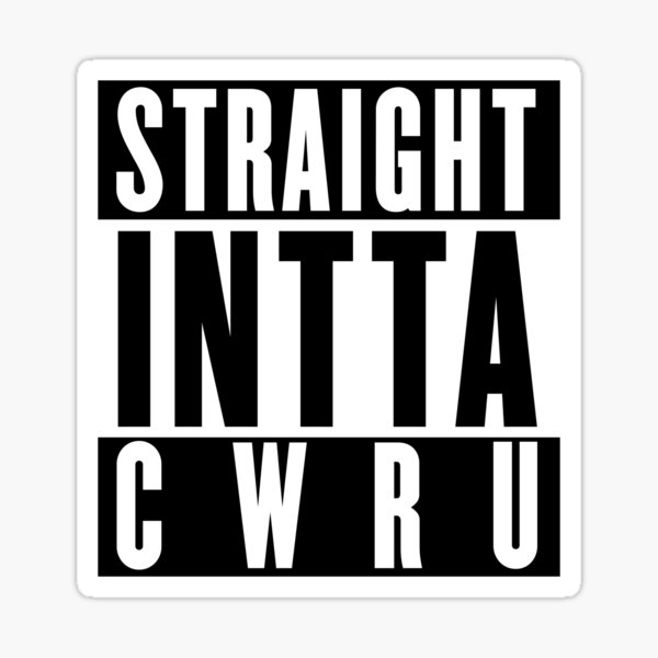 "Straight Intta CWRU - Case Western Reserve University" Sticker for ...
