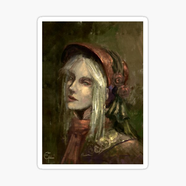 "BB - Doll Painting" Sticker for Sale by chinara | Redbubble