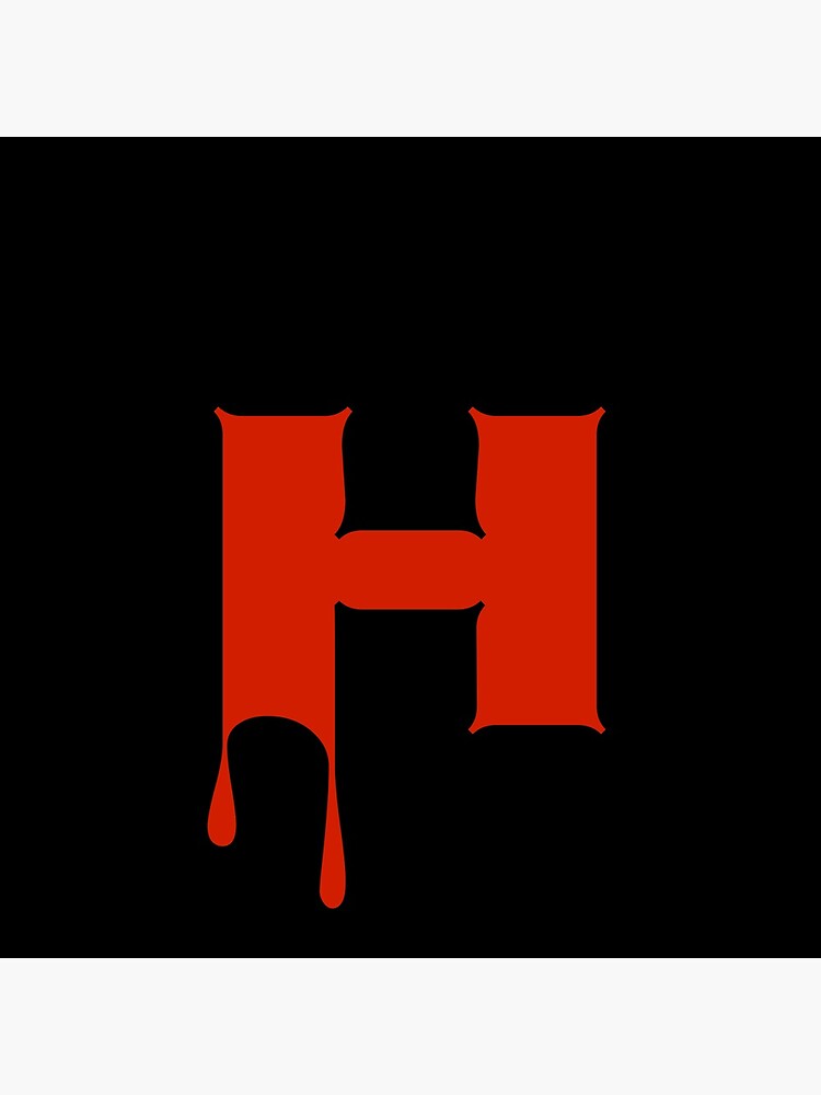 "Dripping Letter H" Poster for Sale by myminimalist | Redbubble