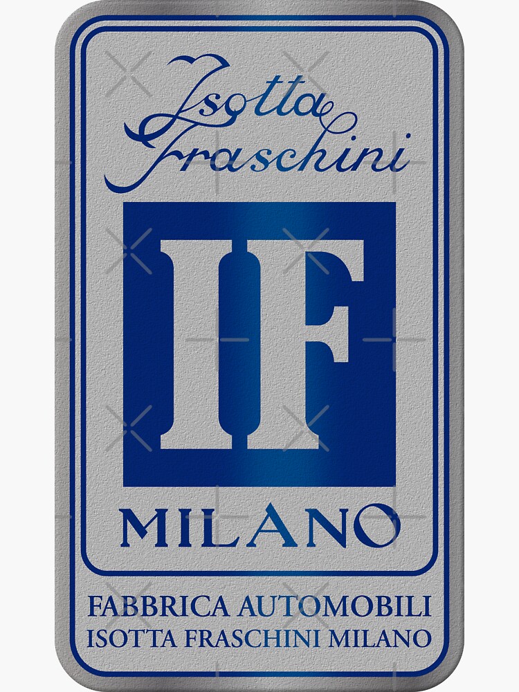 "Isotta Fraschini Vintage Logo" Sticker for Sale by CitiesonWalls ...