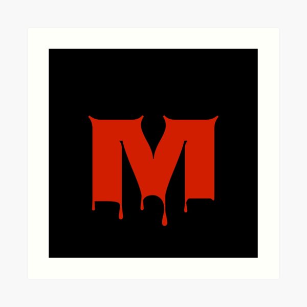 "Dripping Letter M" Art Print for Sale by myminimalist | Redbubble