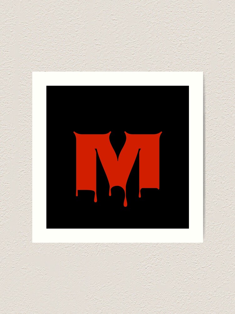 "Dripping Letter M" Art Print for Sale by myminimalist | Redbubble