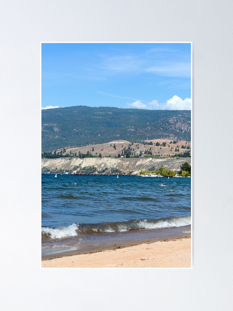 "penticton sign from okanagan beach" Poster for Sale by coraleeannibal ...