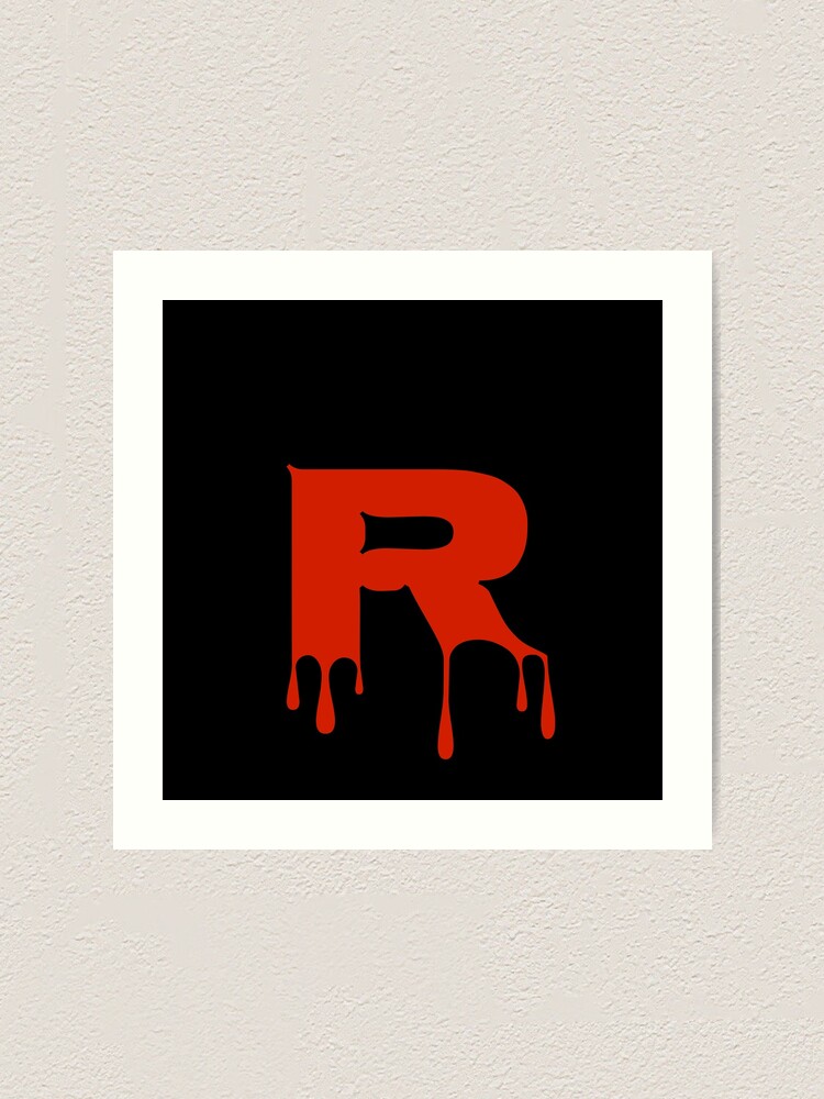 "Dripping Letter R" Art Print by myminimalist | Redbubble