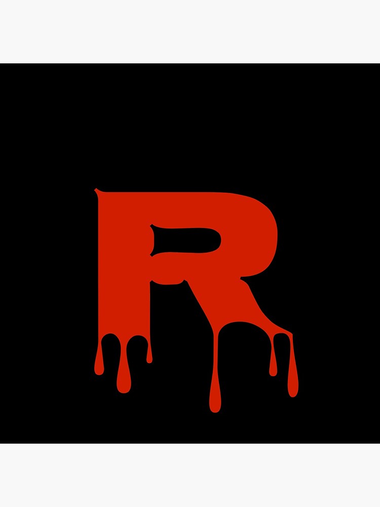 "Dripping Letter R" Art Print by myminimalist | Redbubble