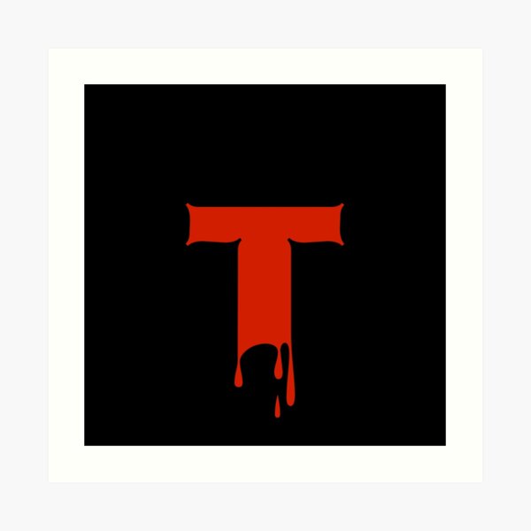 "Dripping Letter T" Art Print for Sale by myminimalist | Redbubble